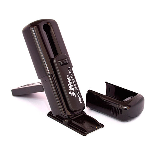 Carimbo De Bolso Shiny Handy Stamp S723 Preto Placa Tex | Viaminas.com.br,